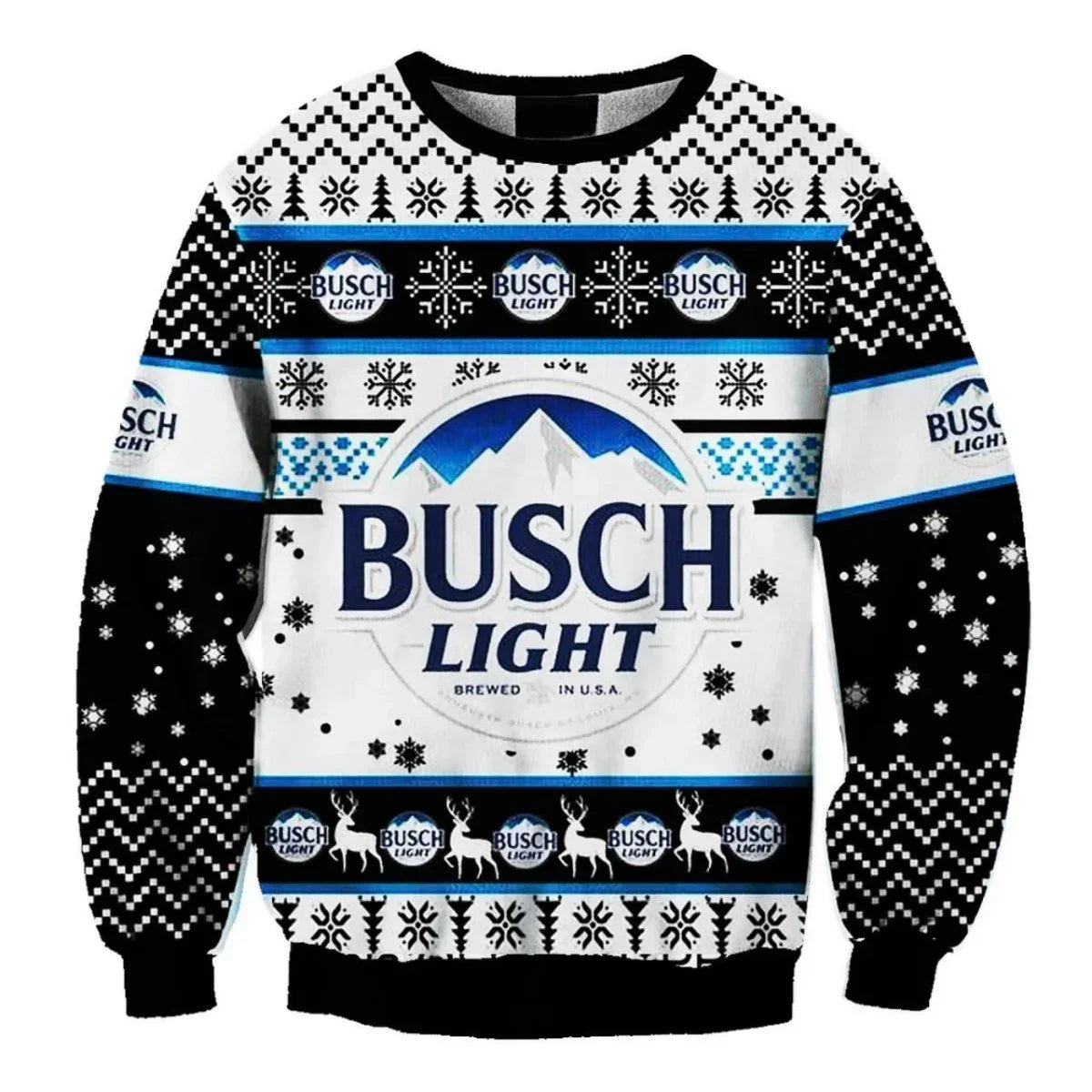 Busch Light Christmas Season Ugly Sweater - Cozy & Fun