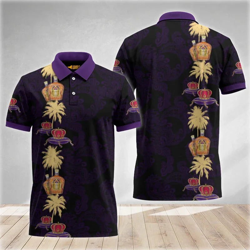 Tropical Crown Royal Is With You Polo Shirt | Crown Royal Golf Shirt