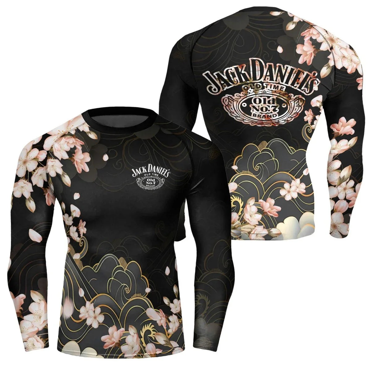 Jack Daniel's Blossom Rash Guard | Rash Guard | MMA Rash Guard