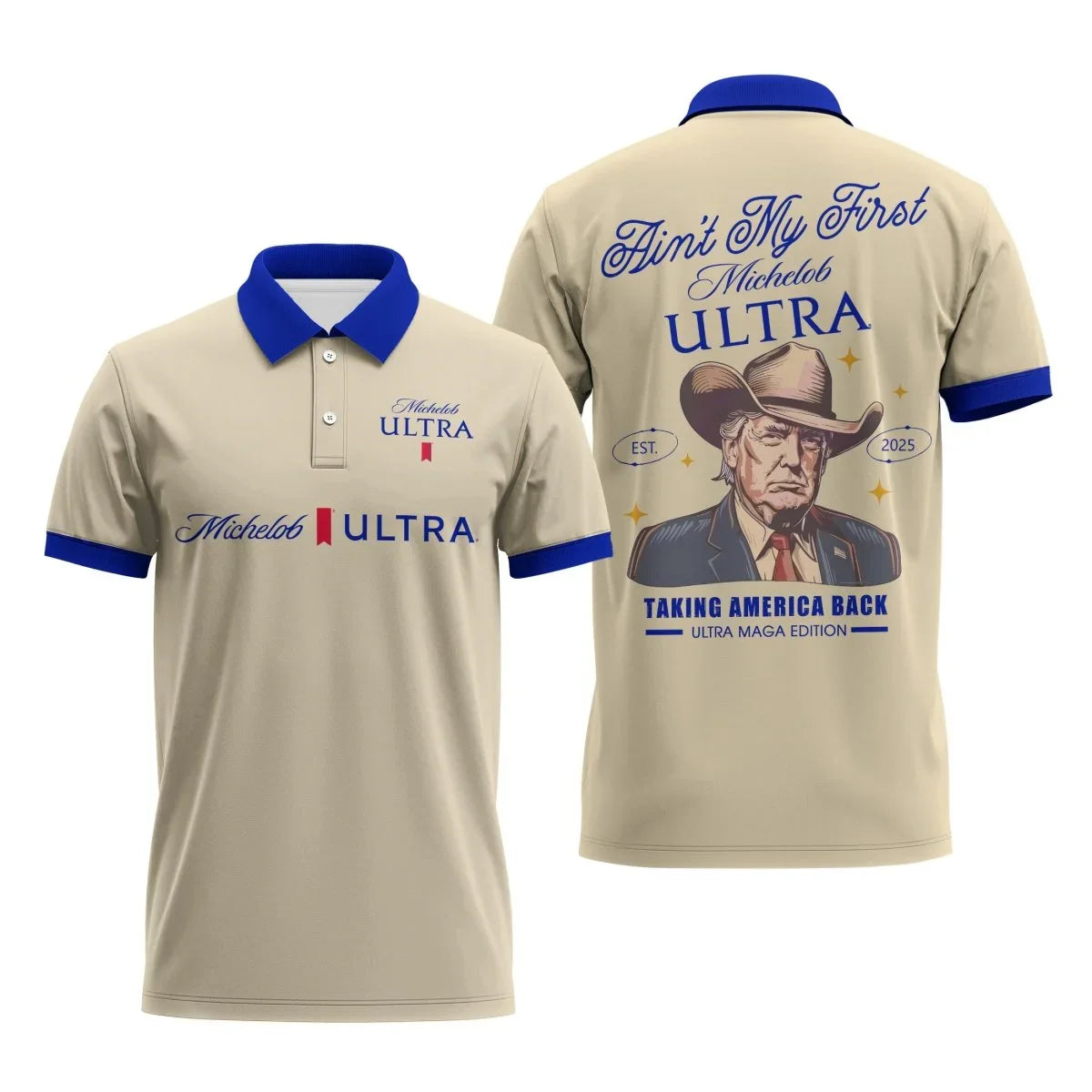 Michelob Ultra Trump Polo Shirt | Michelob Ultra Polo Shirt