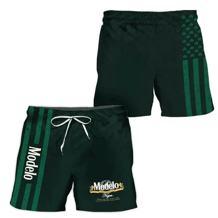 Modelo St Patrick's USA Flag Swim Trunks