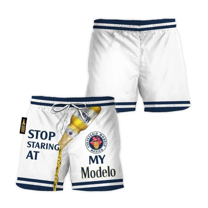 Modelo Stop Staring At Swim Trunks | Summer Shorts