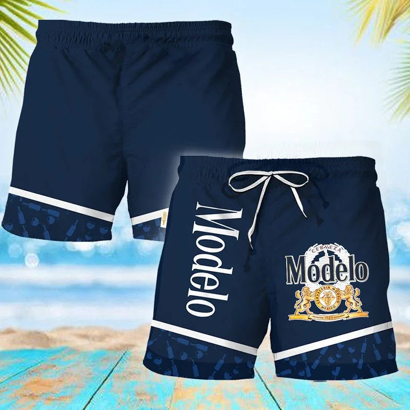 Modelo Bottle Pattern Swim Trunks | Modelo Pool Shorts