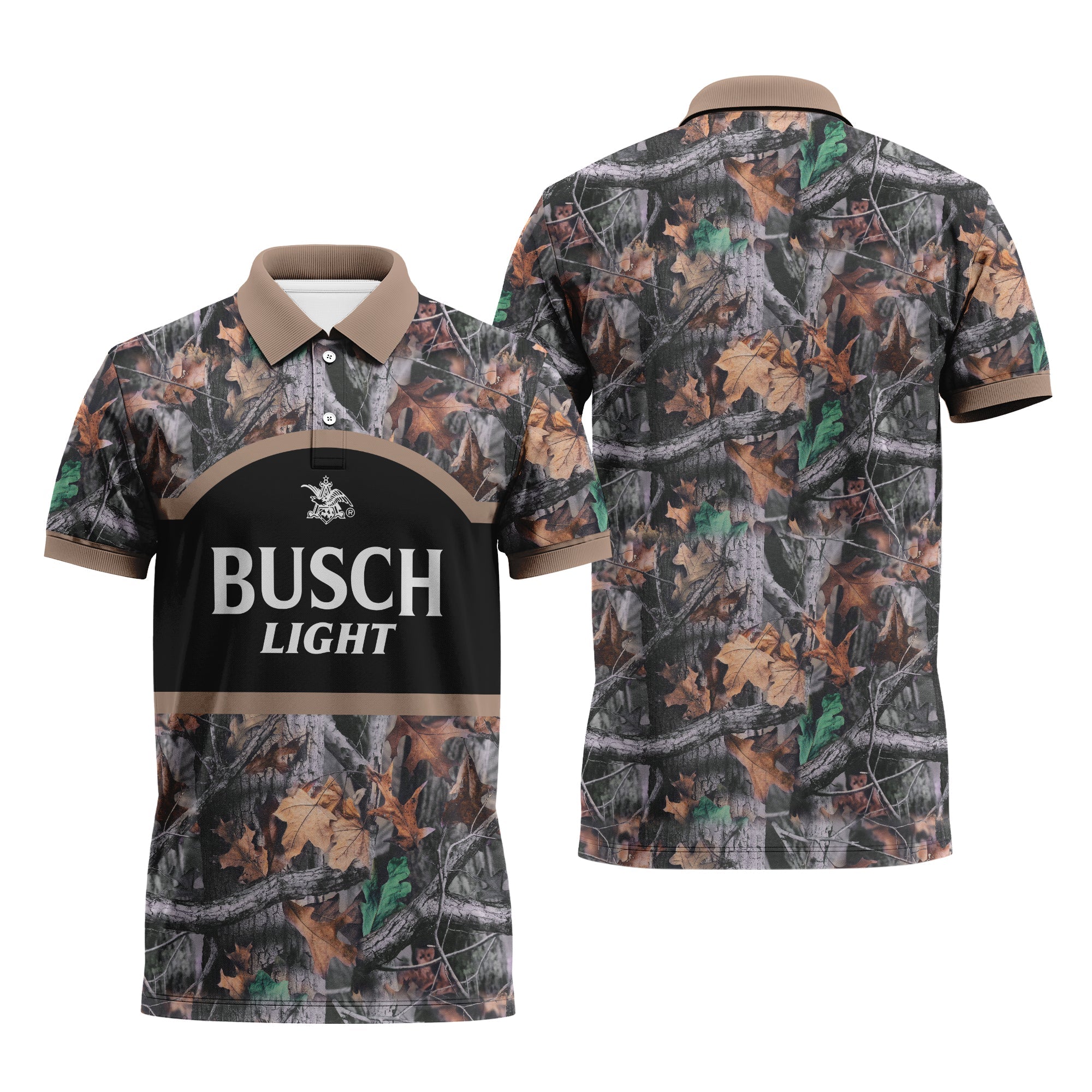 Busch Light Camouflage Polo Shirt | Busch Light Polo Shirt