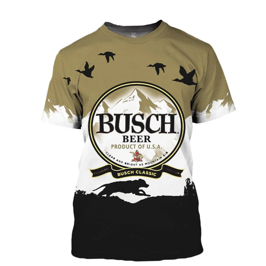 Busch Trophy Can Seagull T-Shirt | Busch Beer T-Shirt