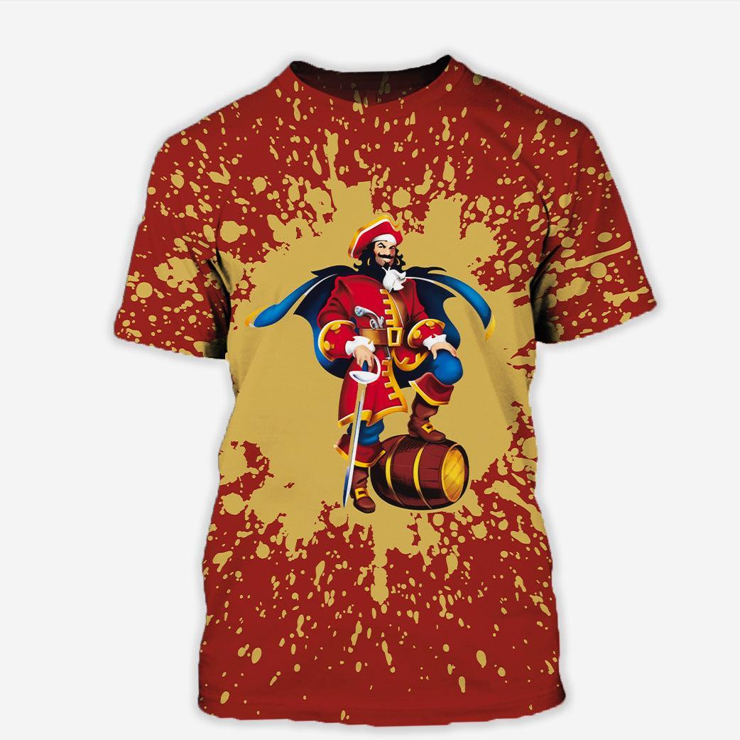 Captain Morgan Tie Dye T-Shirt | Captain Morgan T-Shirt | AOP T-Shirt