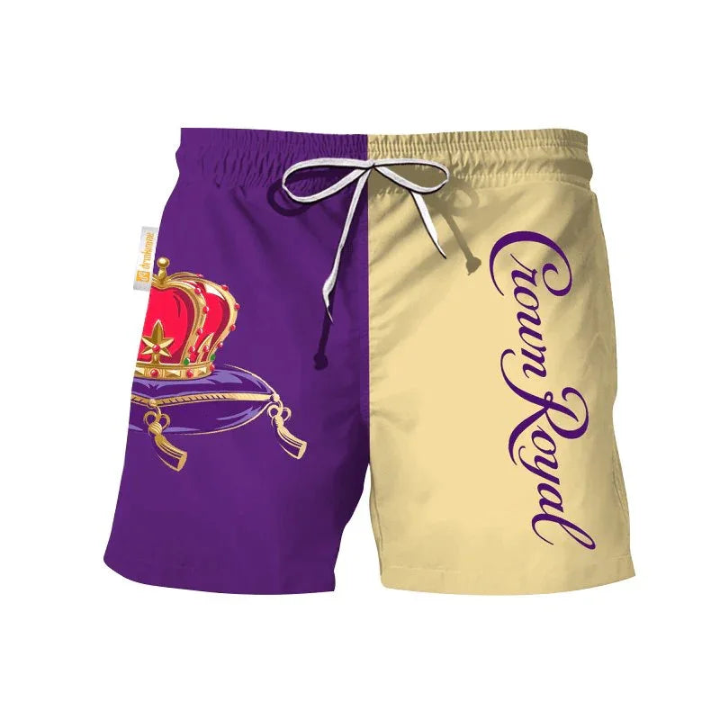 Crown Royal Basic Swim Trunks | Crown Royal Hawaiian Shorts