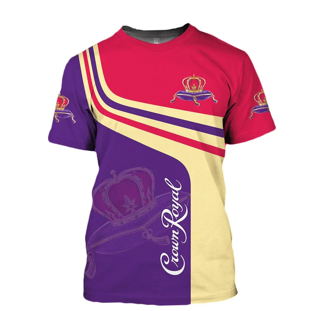 Crown Royal Brand T-Shirt | Crown Royal T-Shirt | AOP T-Shirt