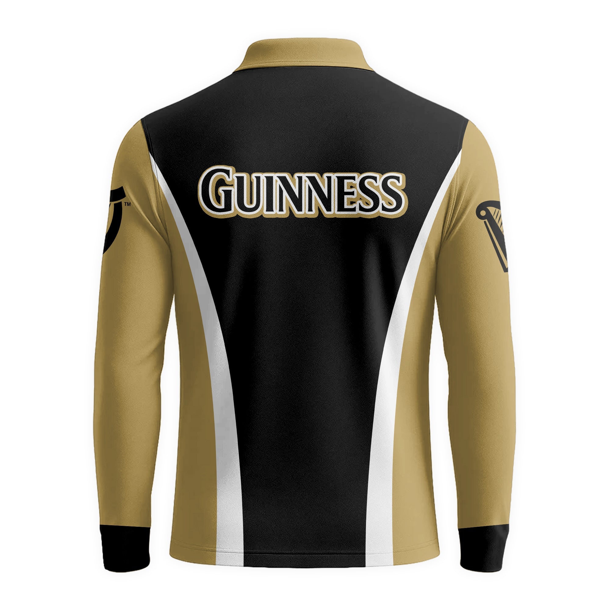 Guinness Summit Flow Golf Long Sleeve Polo Shirt | Guinness Polo Shirt
