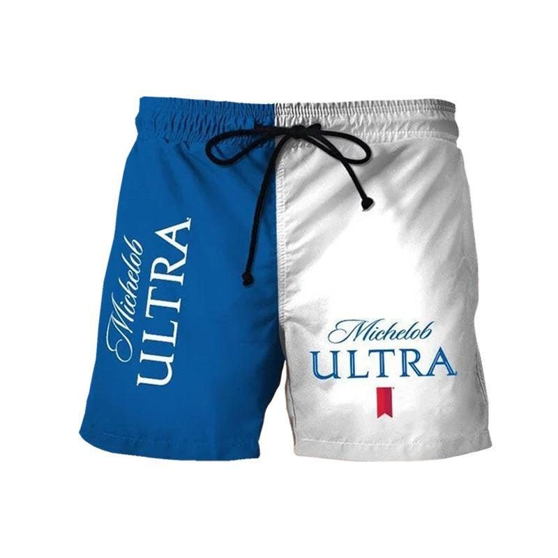Michelob Ultra Swim Trunks | Michelob Ultra Hawaiian Shorts