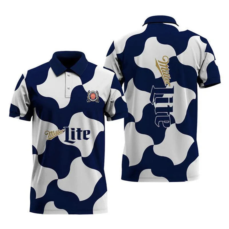 Miller Lite Stand Out Golf Club Polo Shirt | Miller Lite Polo Shirt